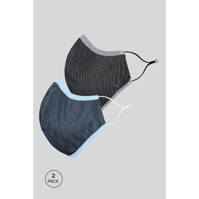 Allen Solly Men Multicoloured Antiviral Pack of 2 Fabric Mask: Buy ...