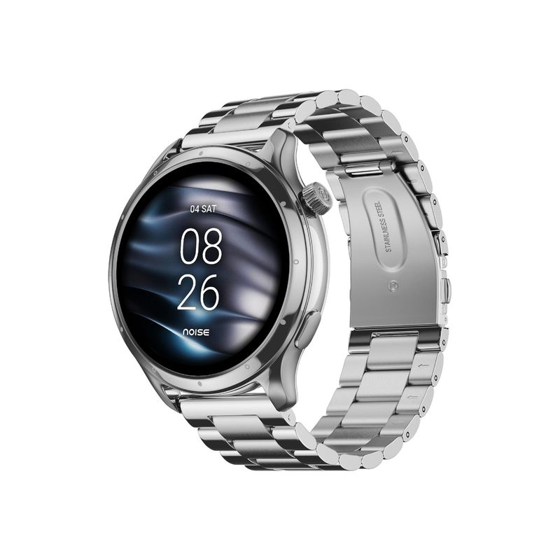 Buy Noise Fit Mettle Elite Edition Smartwatch Elite Silver- wrb-sw ...