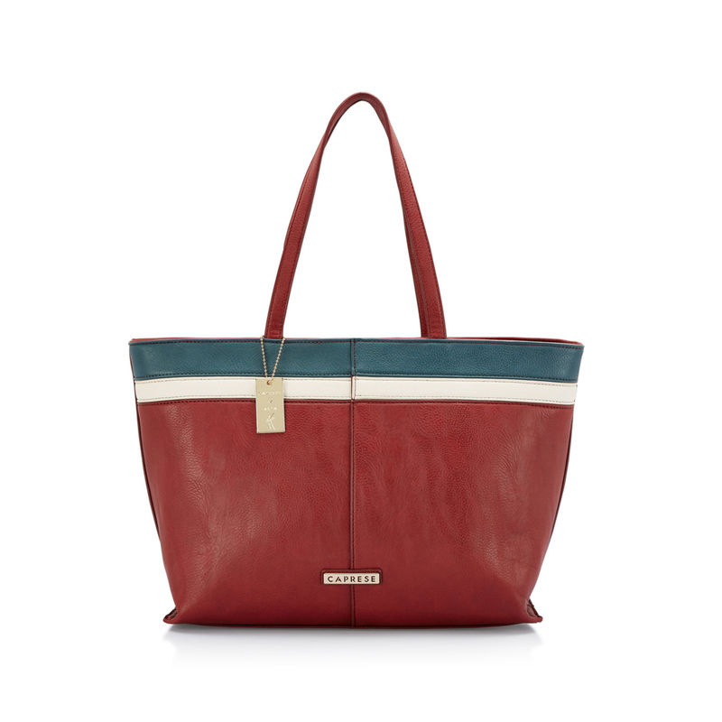 Buy Caprese Monna Large Deep Red Tote Bag Online