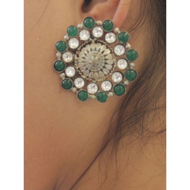 Buy The Bling Girll Semi Precious Statement Studs Online