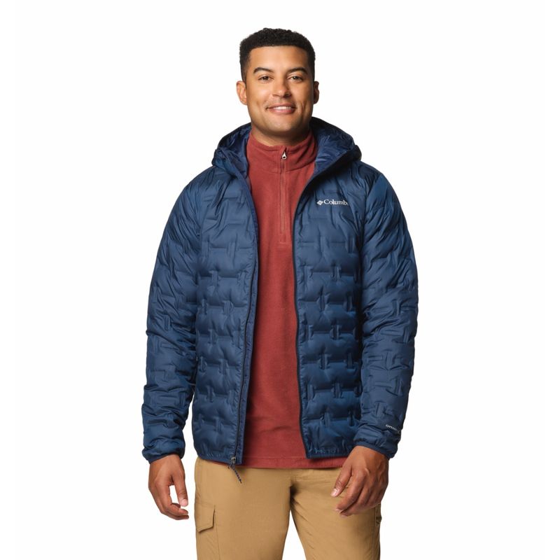 Buy Columbia Mens Navy Omni-Heat Reflective Delta Ridge II Down Jacket ...