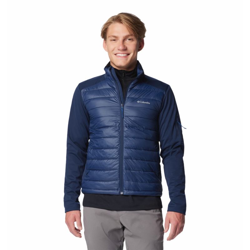 Buy Columbia Mens Navy Omnishield Columbia Tech Hybrid Softshell Water ...
