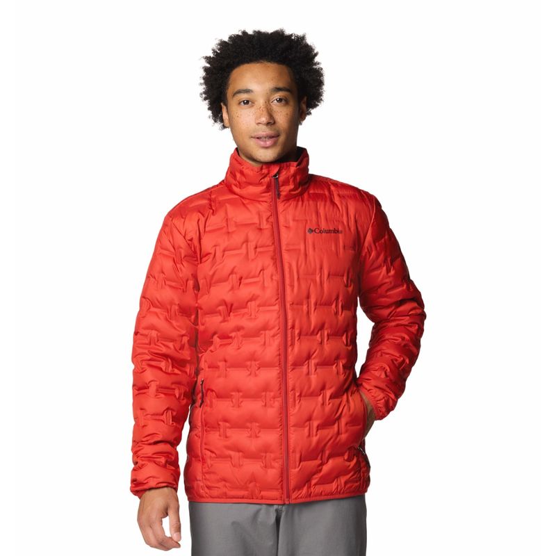 Buy Columbia Mens Red Omni-Heat Reflective Delta Ridge II Down Jacket ...