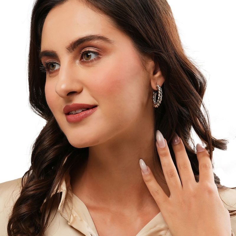 Buy Tipsyfly Silver Spring Hoops Online