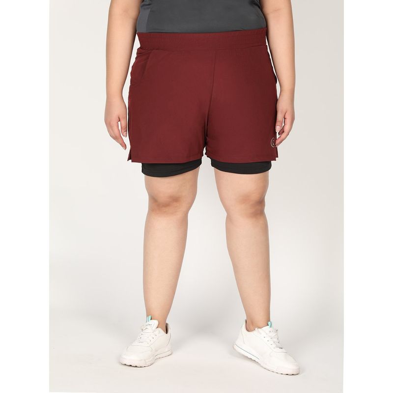 Buy CHKOKKO Double Layered Shorts for Women Online