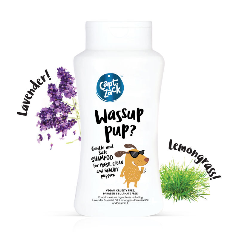 Buy Captain Zack Wassup Pup? Gentle and Safe Shampoo (For Dogs) Online