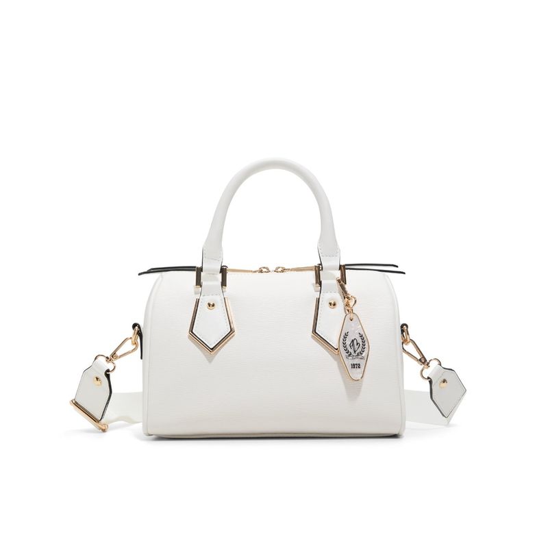 Buy Aldo Guinevere White Womens Barrel Sling Bag with Detachable Strap Online
