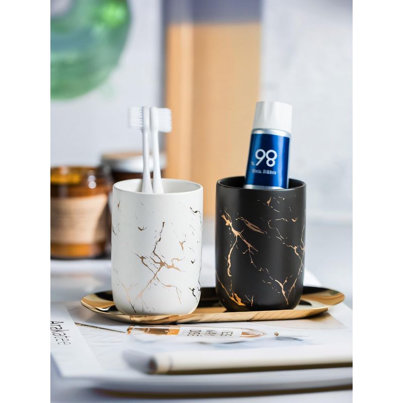 Buy The Better Home Ceramic Toothbrush Holders with Tray - White ...