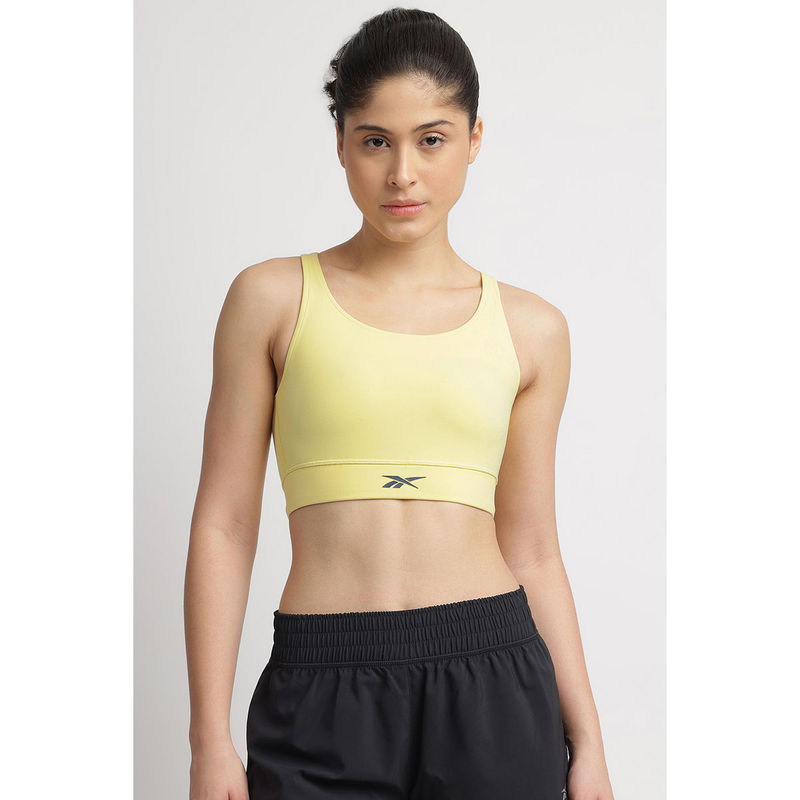 Buy Reebok Women Yellow Sports Bra Online