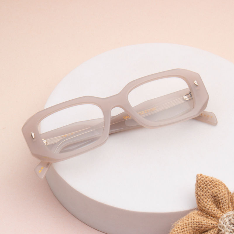Buy TED SMITH Beige Rectangle Premium Italian Acetate Frame For Unisex ...