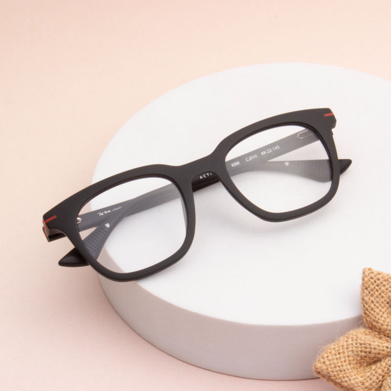 Buy TED SMITH Black Square Tr90 Frame For Unisex (KIRK_C1H) Online