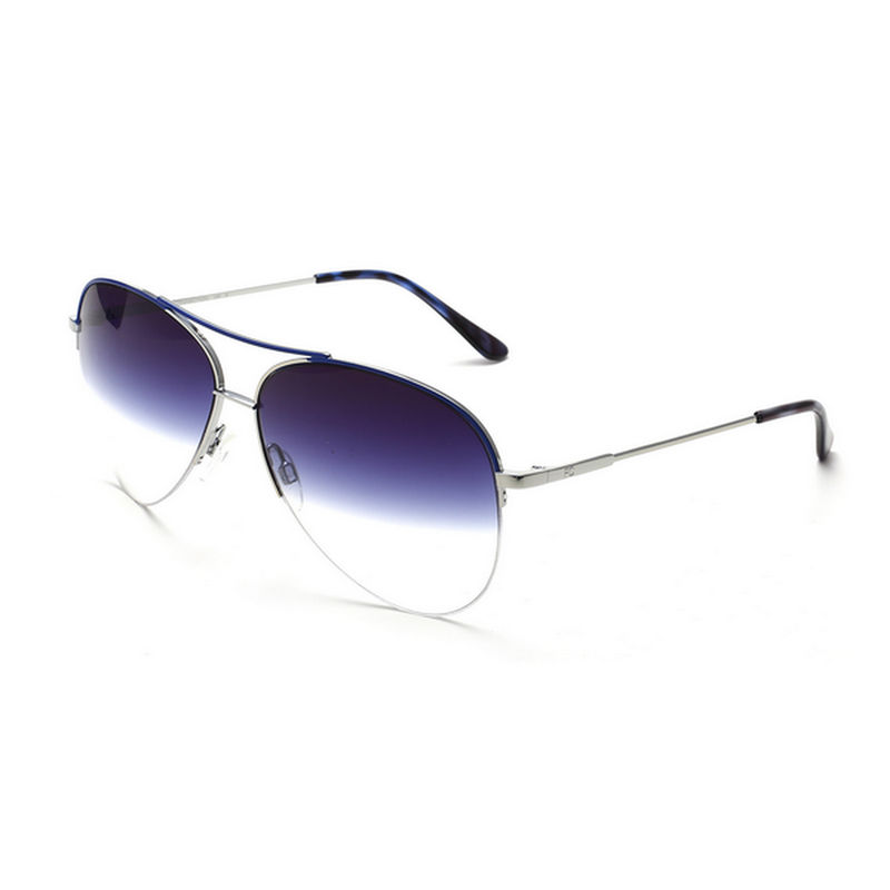 Buy French Connection Blue Gradient Lens Aviator Sunglass Half Rim ...