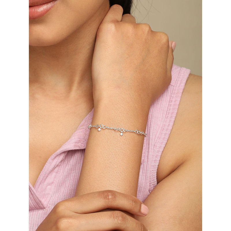 Buy Mia by Tanishq Whimsy Chains Silver Bracelet Online