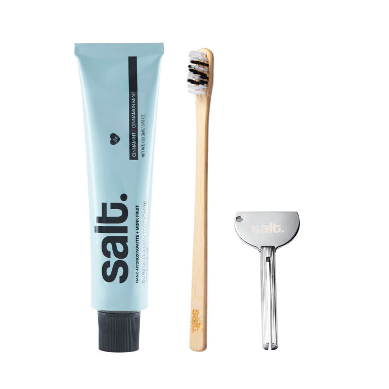 Buy Salt. Oral Care Cinnamint Toothpaste + Squeezer Key + Eden Bamboo ...