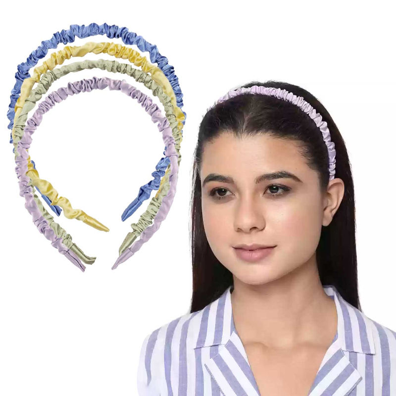 Buy Majestique Headband Satin Silk Twine Beautiful Fancy Hair Band ...