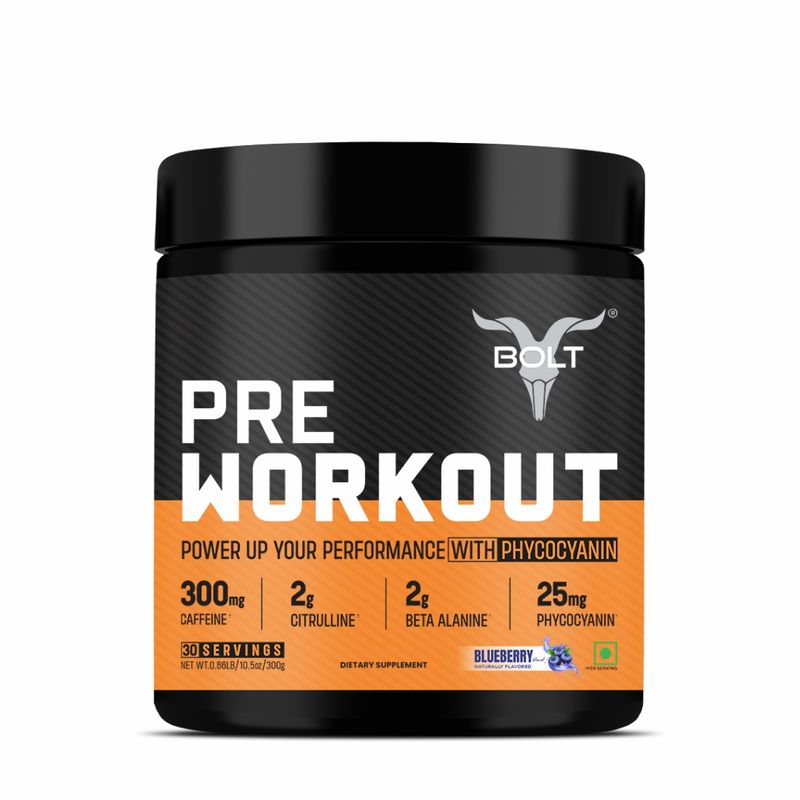 Buy BOLT Pre Workout Supplement - Blueberry Blast Online