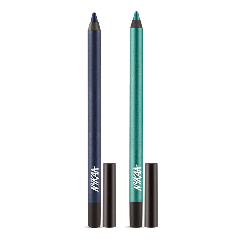 Buy Nykaa Cosmetics Glamoreyes Color Eye Pencil - Azure Charm & Teal ...