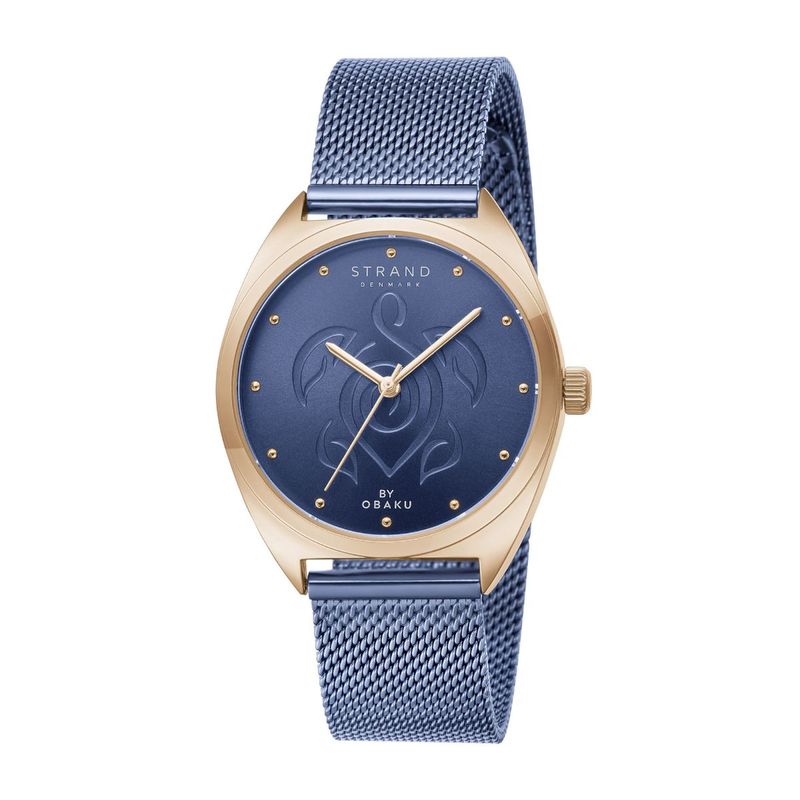 Buy Strand By Obaku Turtle Ocean Blue Dial Quartz Watch For Women ...