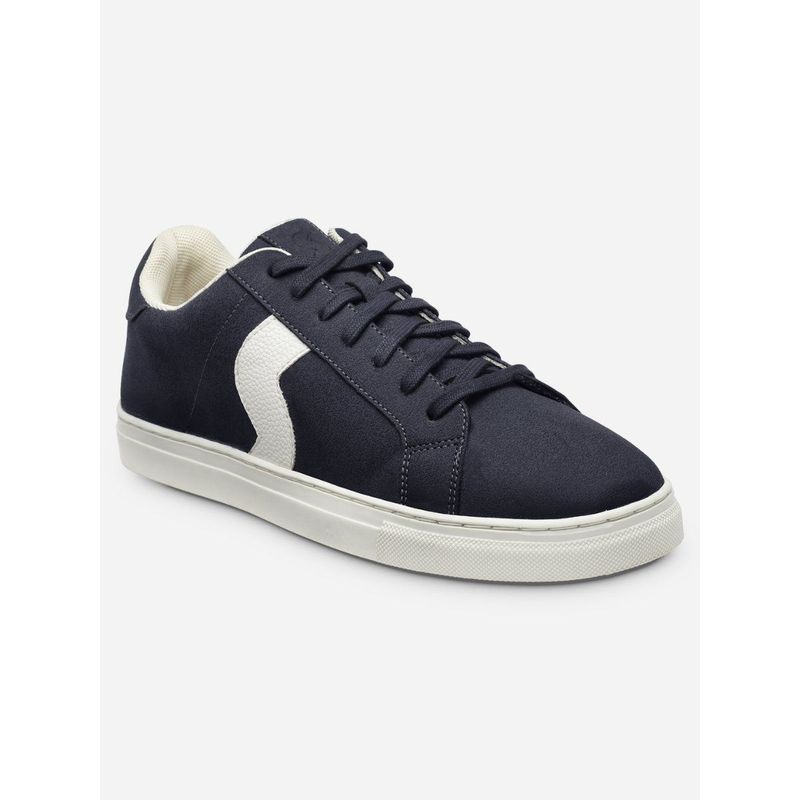 Buy SOLETHREADS Swatch-m Navy Solid Men Sneakers Online