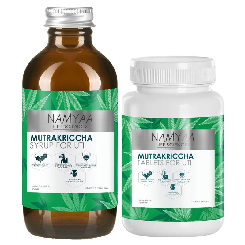 Buy Namyaa UTI Treatment Kit For UTI Syrup And UTI Tablets Online