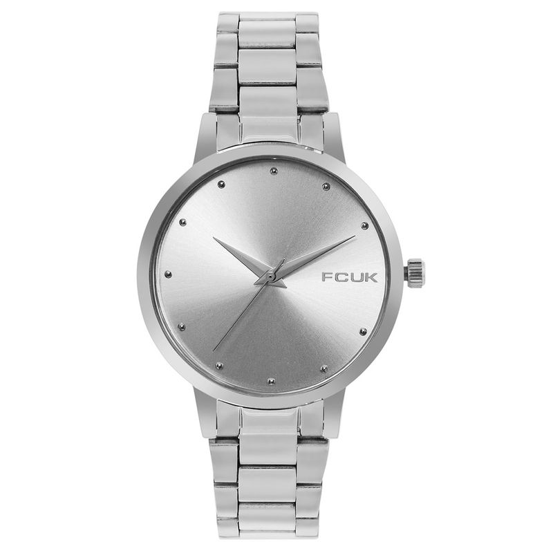 Buy FCUK Silver Dial Analog Watch for Women - Fk00035C (M) Online