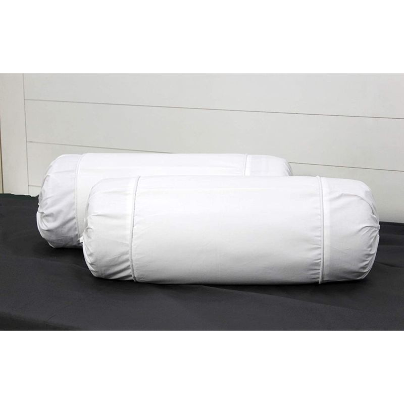 Buy SHADES OF LIFE Plain Bolster Cover- White Online