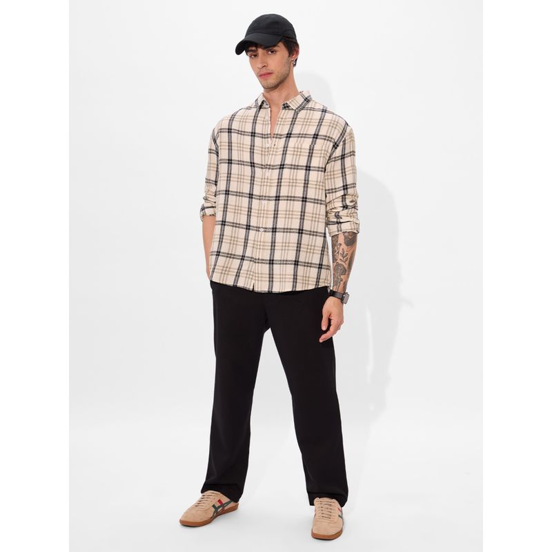 Buy The Souled Store Plaid Black & Cream Check Shirt Online