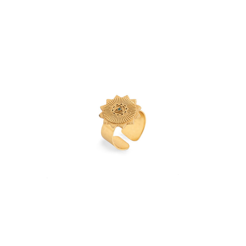 Buy AZGA Manipura Chakra Ring - Green Online