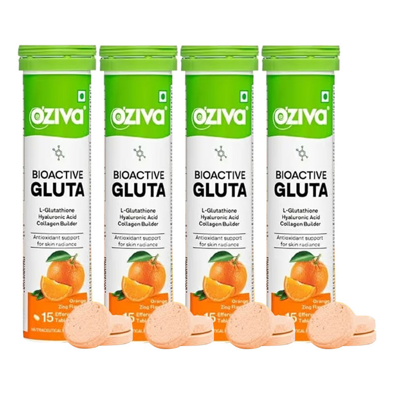 Buy OZiva Bioactive Gluta Fizzy (L-Glutathione), Reduce Cellular Damage ...