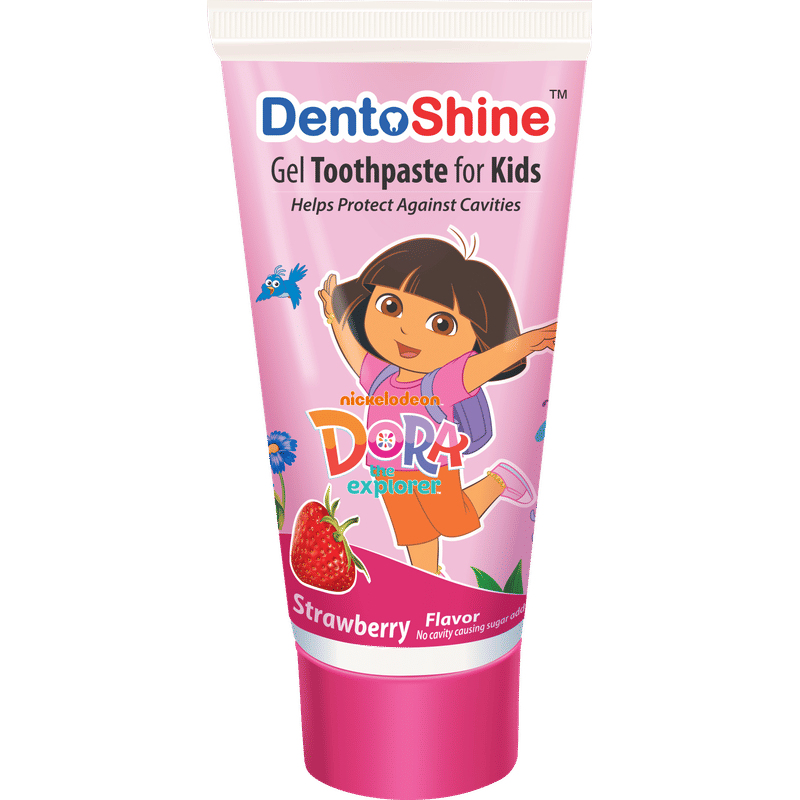 Buy Dentoshine Gel Toothpaste Strawberry Flavor (dora) For Kids Online