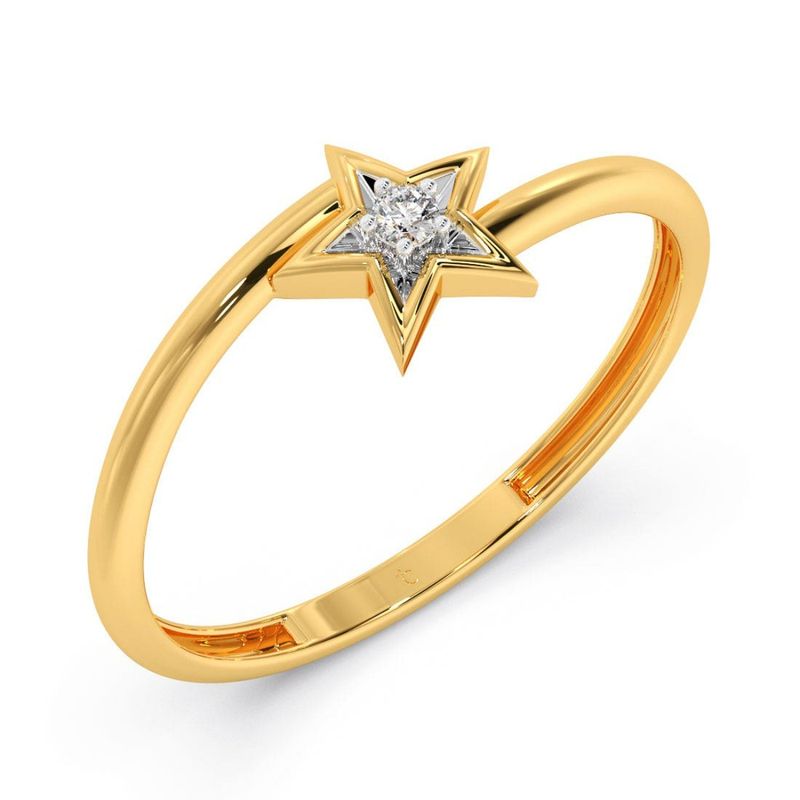 Buy Candere by Kalyan Jewellers BIS Hallmark 18K Yellow Gold Ring for ...