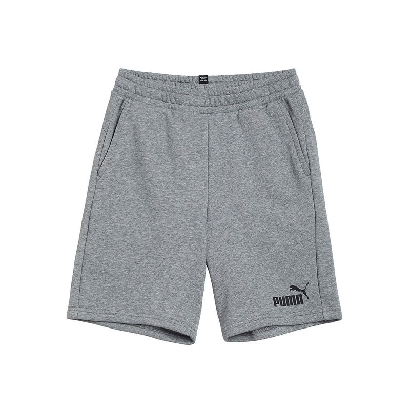 Buy Puma Solid Essentials Youth Sweat Shorts - Grey Online