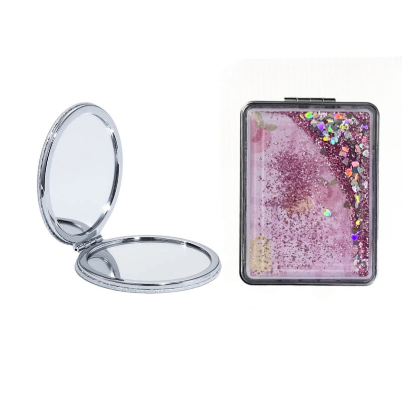 Buy MEPOINT Compact Mirror Pocket Mirror Round + Rectangle - Color ...