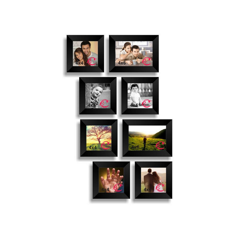 Buy eCraftIndia Memory Wall Collage Photo Frame - Set of 8 Photo Frames ...