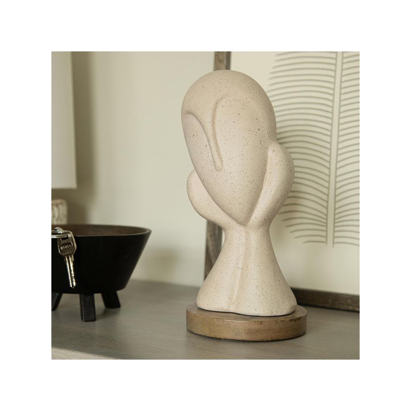Buy Ellementry Spellbound Face Ecomix White Sculpture for Home and ...