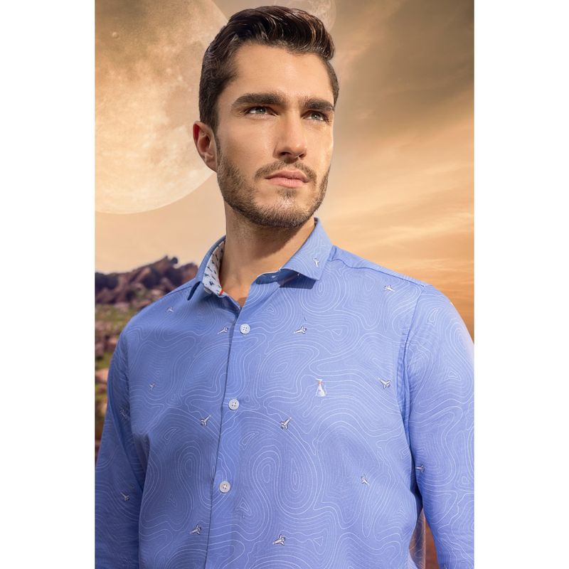 Buy Simon Carter Blue Shirt Online