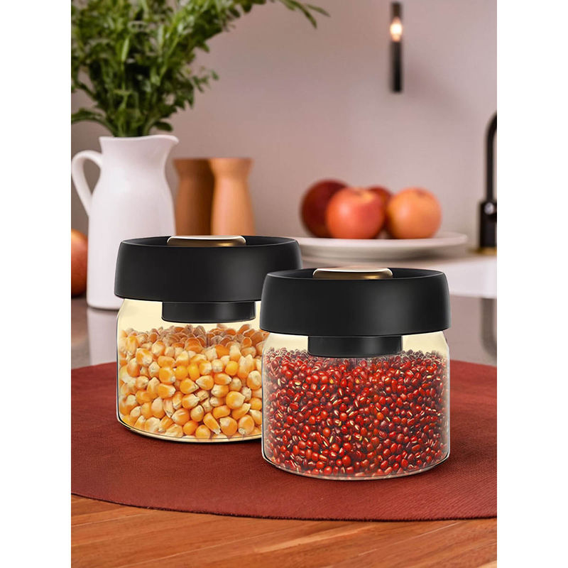 Buy The Better Home Borosilicate Glass Jar with Vacuum Lid 500ml (Pack ...