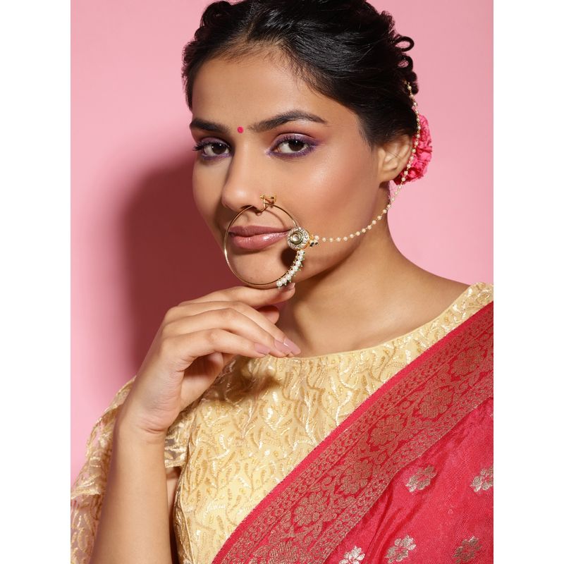 Buy Ruby Raang Studio Beaded Nath Online