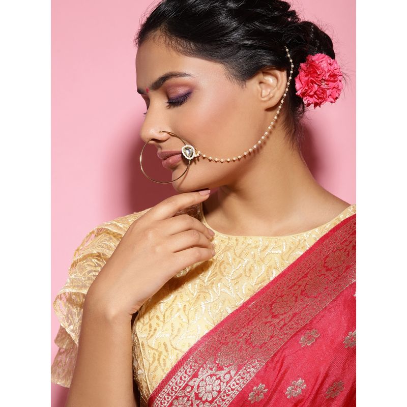 Buy Ruby Raang Studio Beaded Nath Online