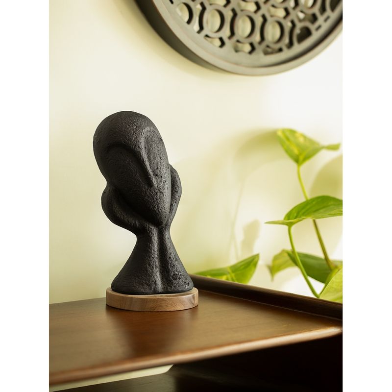 Buy Ellementry Spellbound Face Ecomix Black Sculpture for Home and ...