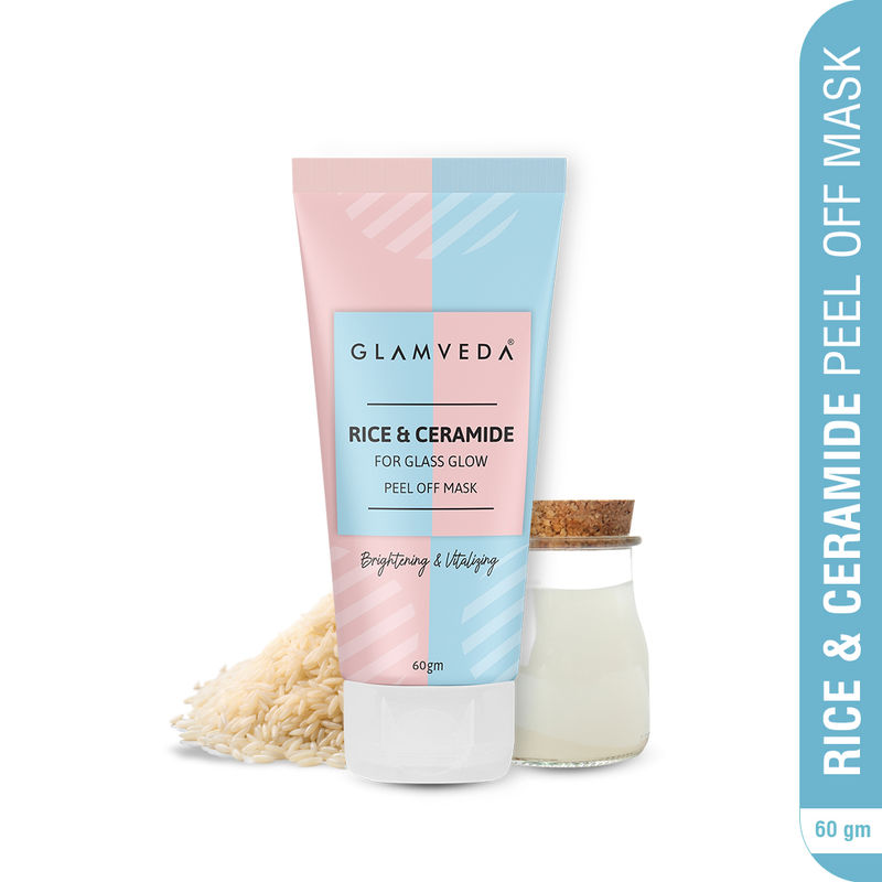 Buy Glamveda Korean Rice & Ceramide Glass Skin Peel Off Mask Online