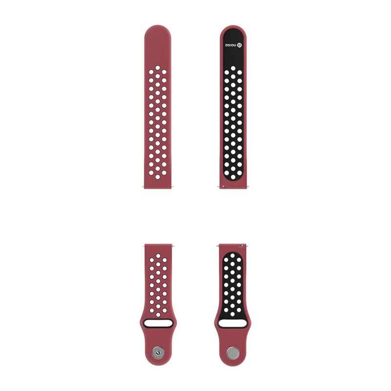 Buy Noise 22 MM Sports Edition Double Color Smart Watch Strap (Wine ...