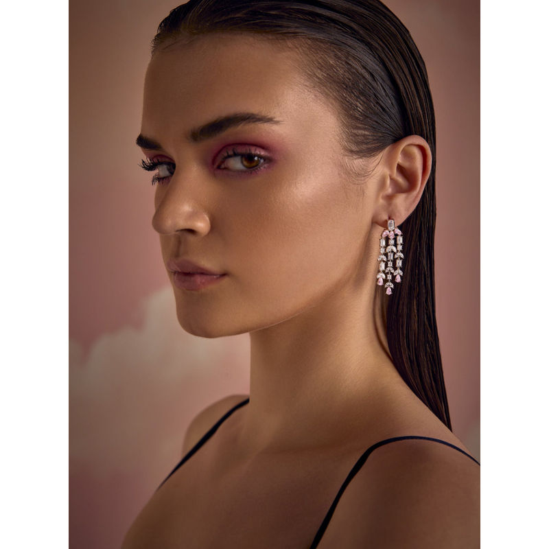 Buy MISS JO Pink Delicate Balancing Danglers Online