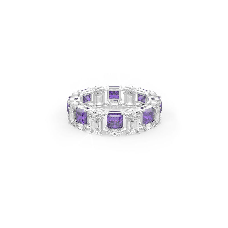 Buy MISS JO Purple Eternal Azure Wedding Band Ring Online