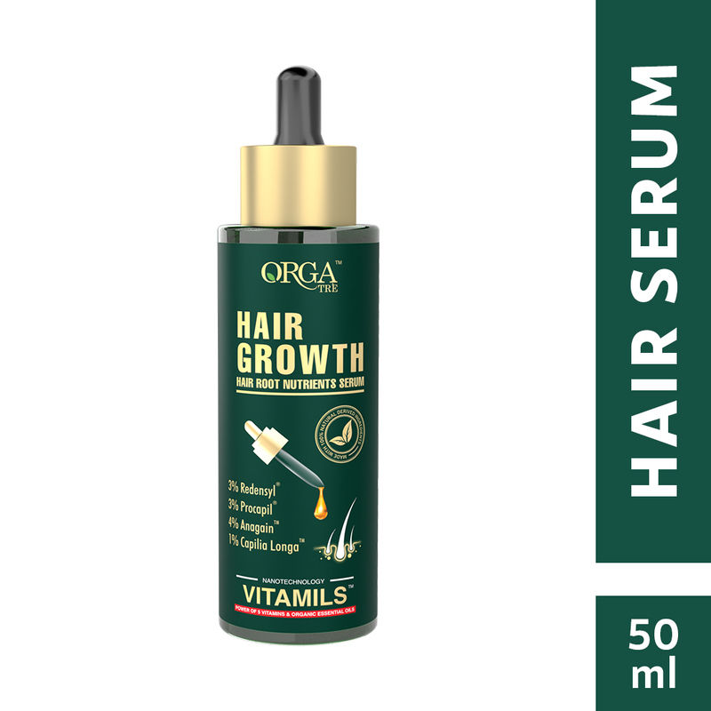 Buy Orgatre Hair Growth Serum With 3% Redensyl, Procapil & Anagain Online