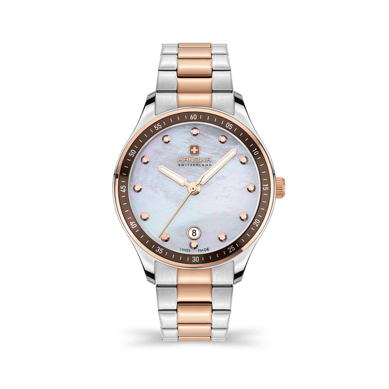 Buy HANOWA Ajoie White, Mother Of Pearl Dial Analog Watch For Women ...