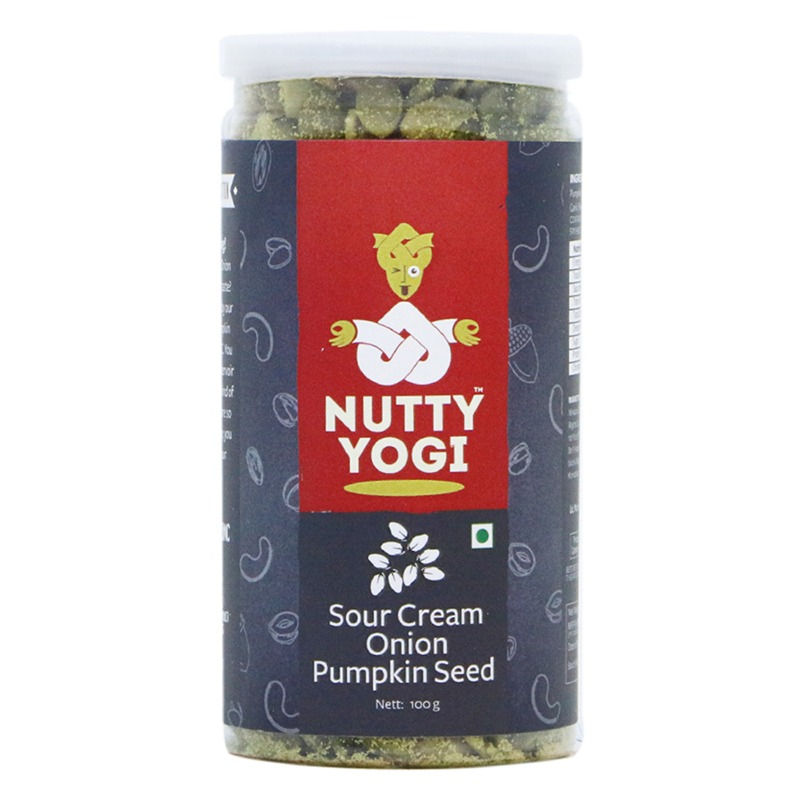 Buy Nutty Yogi Sour Cream Onion Pumpkin Seeds Online