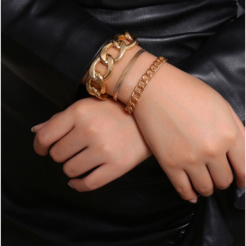 Buy Joker & Witch Truffle Gold Chain Set Of 4 Bracelets For Women Online