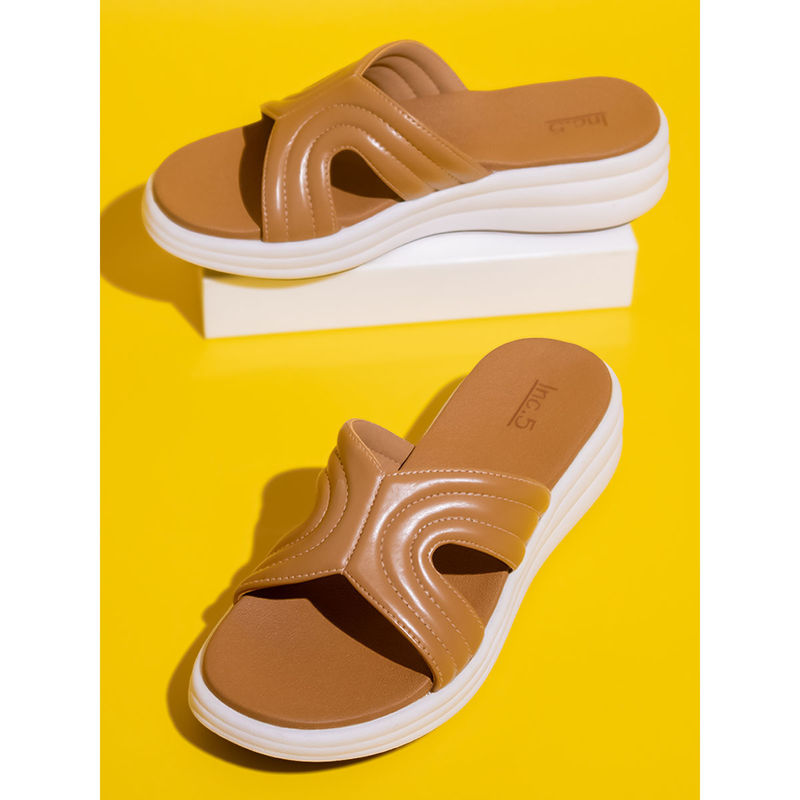 Buy Inc.5 Women Beige Sandals Online