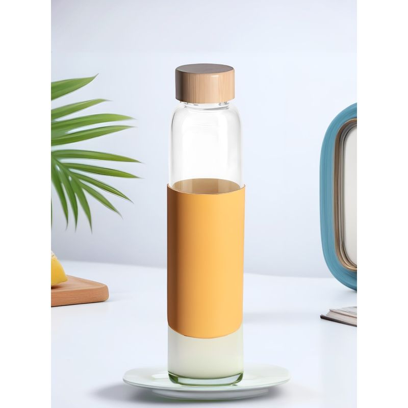 Buy The Better Home Tbh Borosilicate Bottle- (Yellow) (550ml) Online